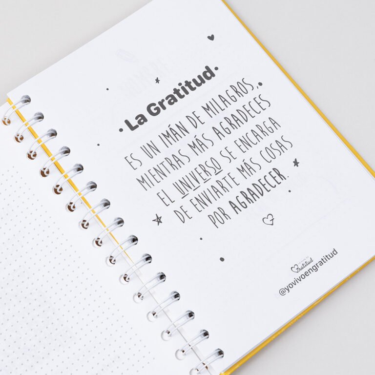 Diario de gratitud – Somos Consiente